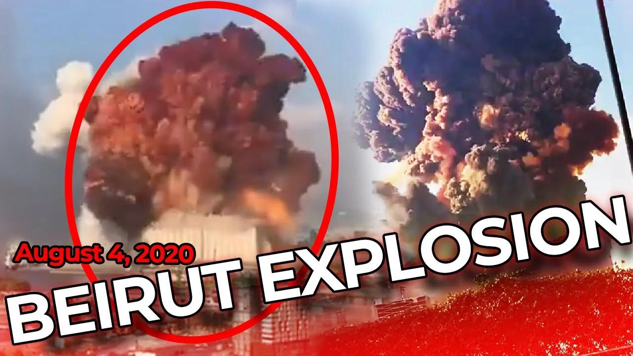 Beirut explosion - mushroom shaped blast rips through Lebanese capital