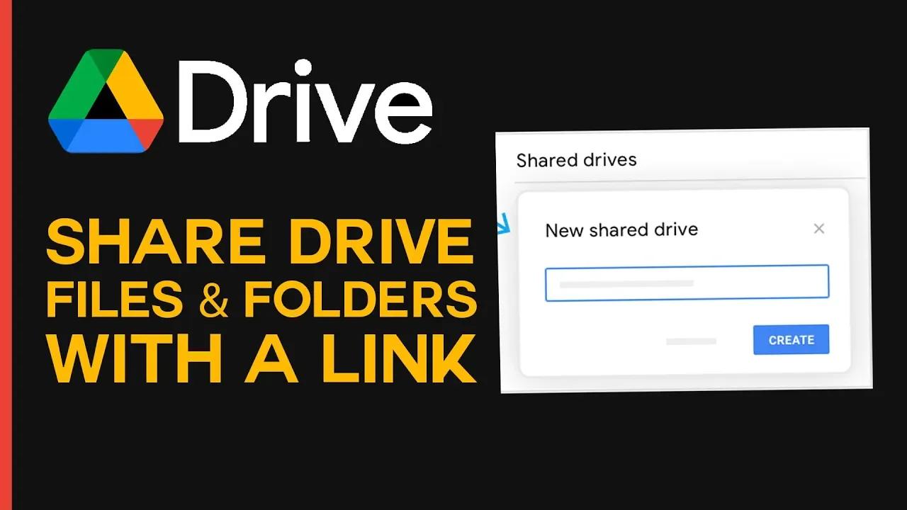 How To Share Google Drive Files & Folders With A Link