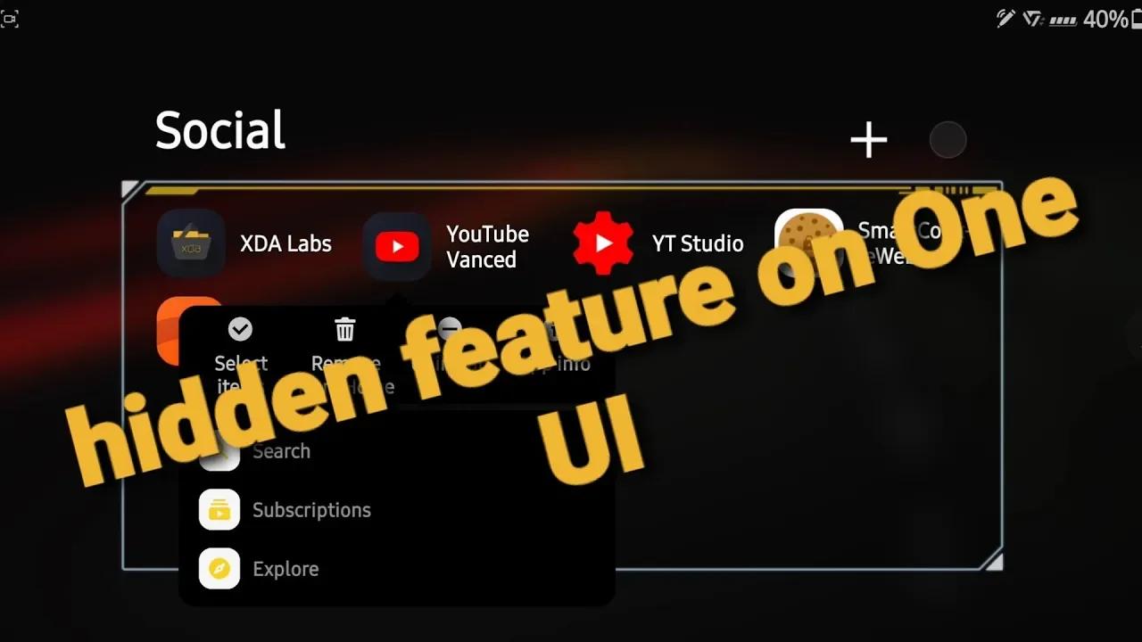 Samsung Galaxy Smartphone Hidden Feature - for One UI 2.0, 2.1, 2.5
