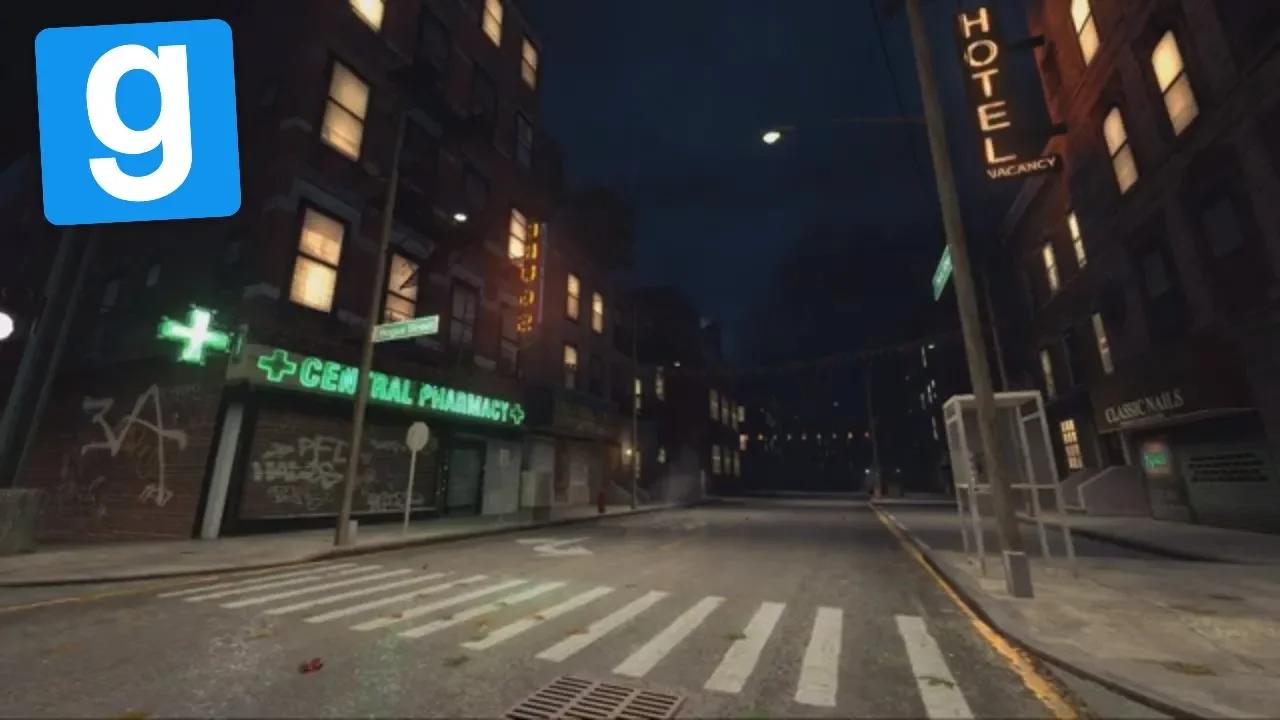 Garry's Mod Map Review: RP_UnionCity (Night city map)