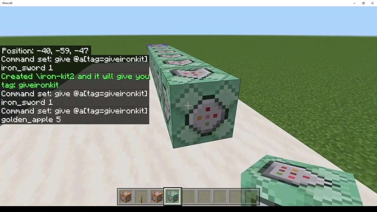 Tutorial: How to make a kit command in azalea [Minecraft Bedrock ...