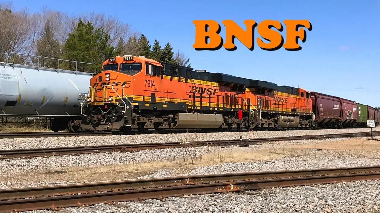 BNSF Westbound Manifest with Eastbound Grain Meet