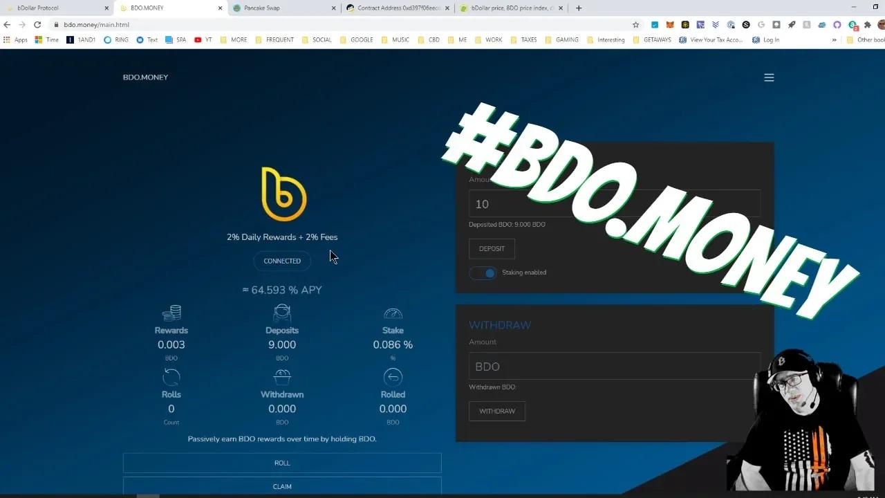 BDO.Money on Binance Smart Chain - BDollar Certificate of Deposit