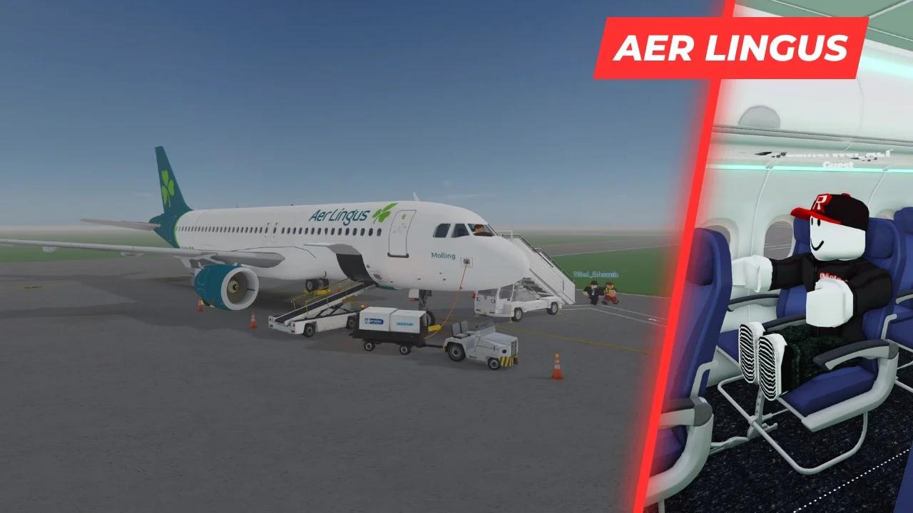 ROBLOX Airline Flight Review | Aer Lingus | A320 | Economy Class