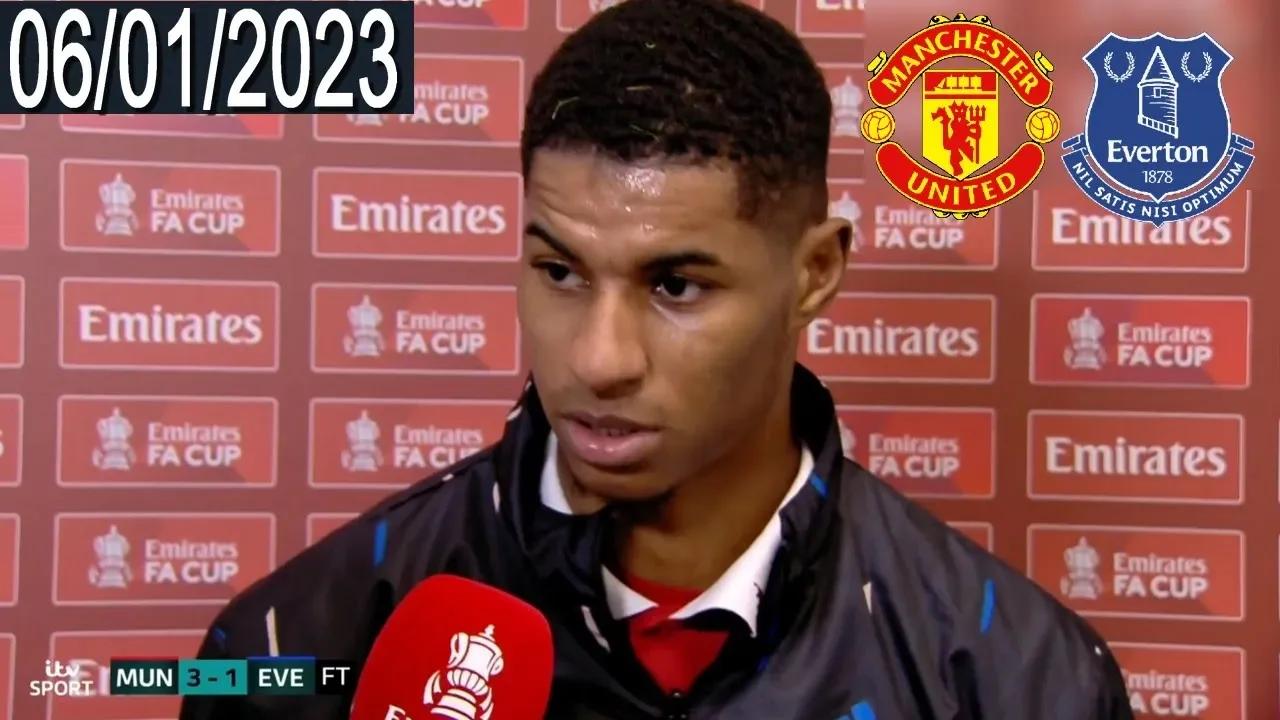 Marcus Rashford Post Match Interview Manchester United 3 vs 1 Everton 06/01/2023