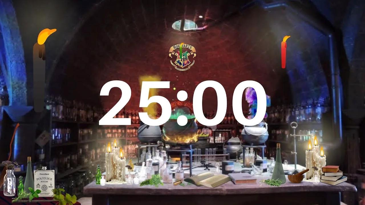 25 MINUTE TIMER - POMODORO TIMER - Harry Potter Potions Class with ...