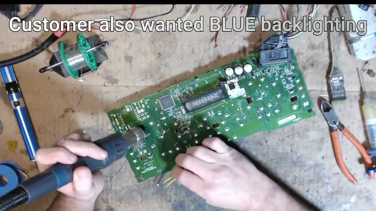 Ford Crown VIC instrument cluster PCB repair - Power failure fix and ...
