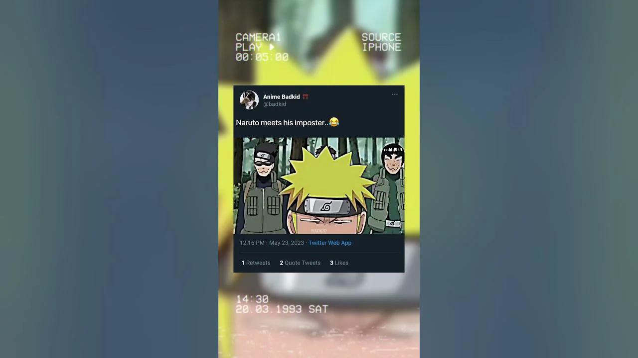Naruto meets his imposter 😂🤣