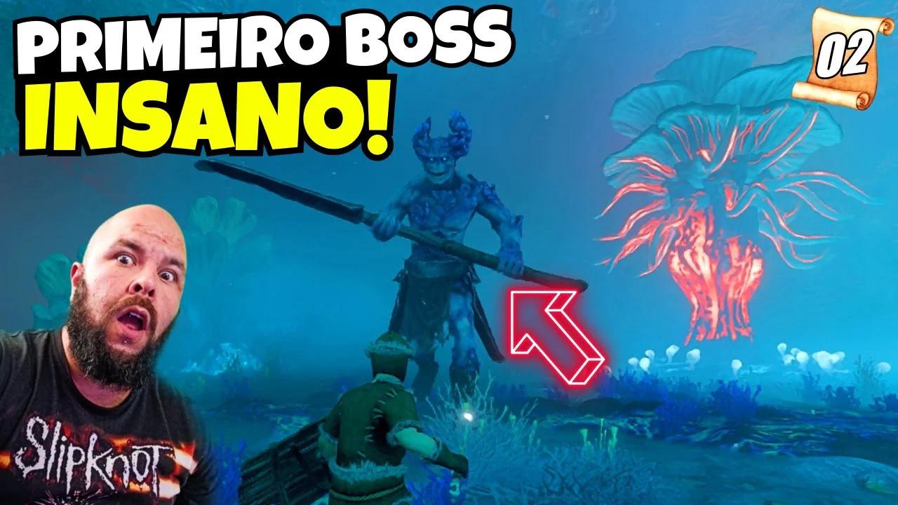 BARRA PESADA! ENFRENTEI O PRIMEIRO BOSS DESSE SURVIVAL INCRÍVEL | #enshrouded