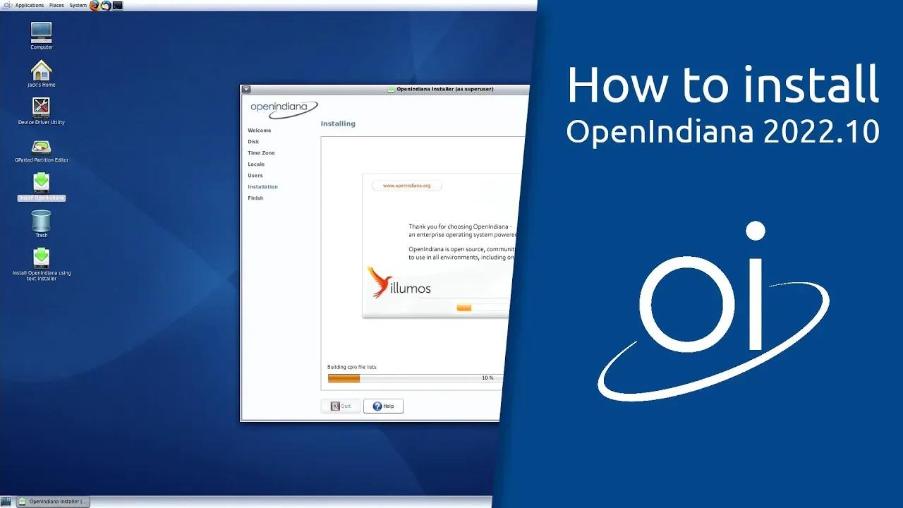How to install OpenIndiana 2022.10