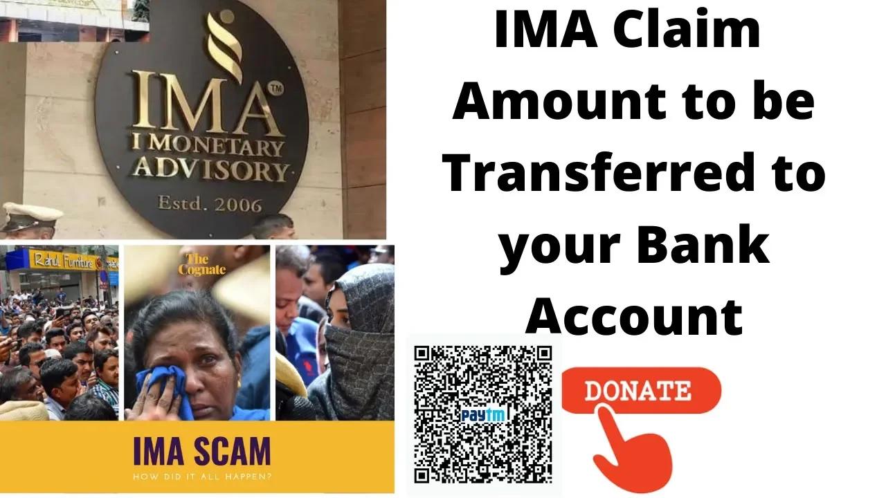 IMA Claim Amount | Claim Amount to be Transferred to your Bank Account ...