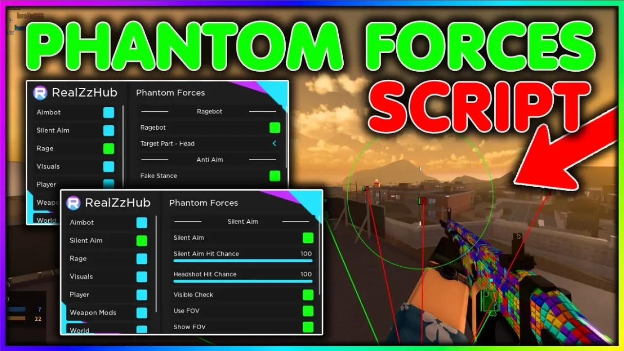 Phantom Forces Script Hack GUI | Rage Mode, Kill All, Aimbot, ESP, Rainbow Gun & More *Pastebin*