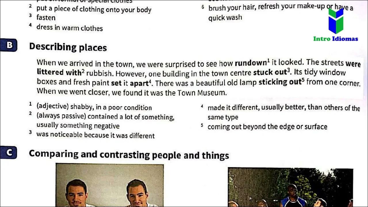 UNIT 032 - Describing people and places ENGLISH PHRASAL VERBS IN USE