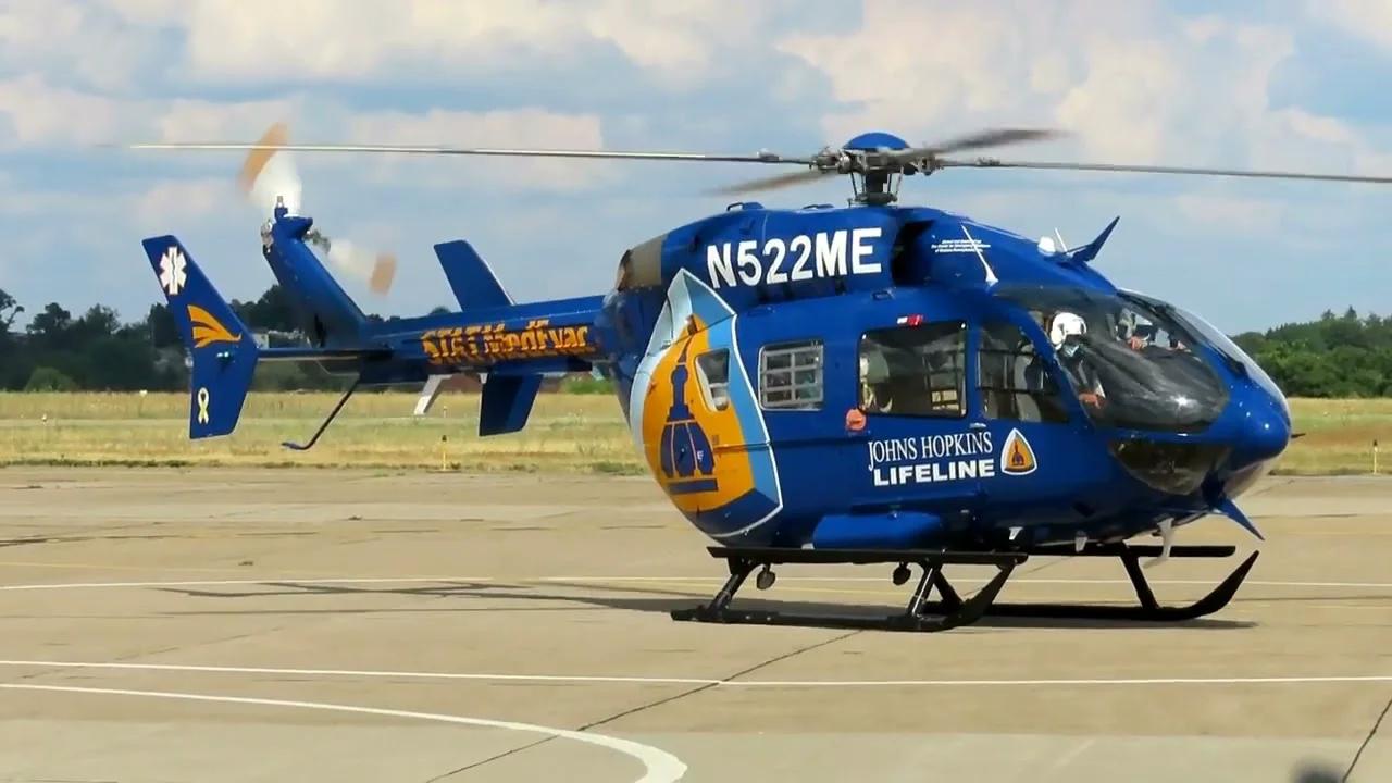 N522ME - STAT MedEvac 10/John Hopkins Lifeline Taking Off