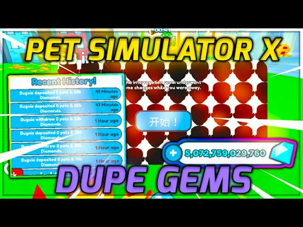 PET SIMULATOR X *PASTEBIN* GEM DUPE SCRIPT HACK | (2022)