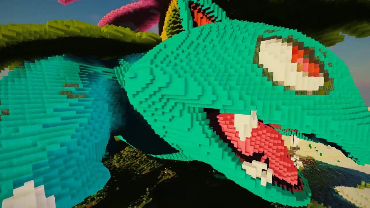 Minecraft Venusaur Build Schematic - Pokemon