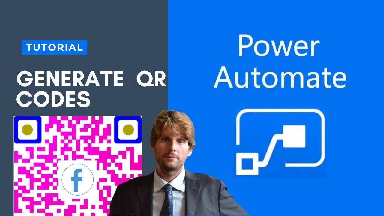 Flow Microsoft Power Automate Tutorial - Generate QR Code