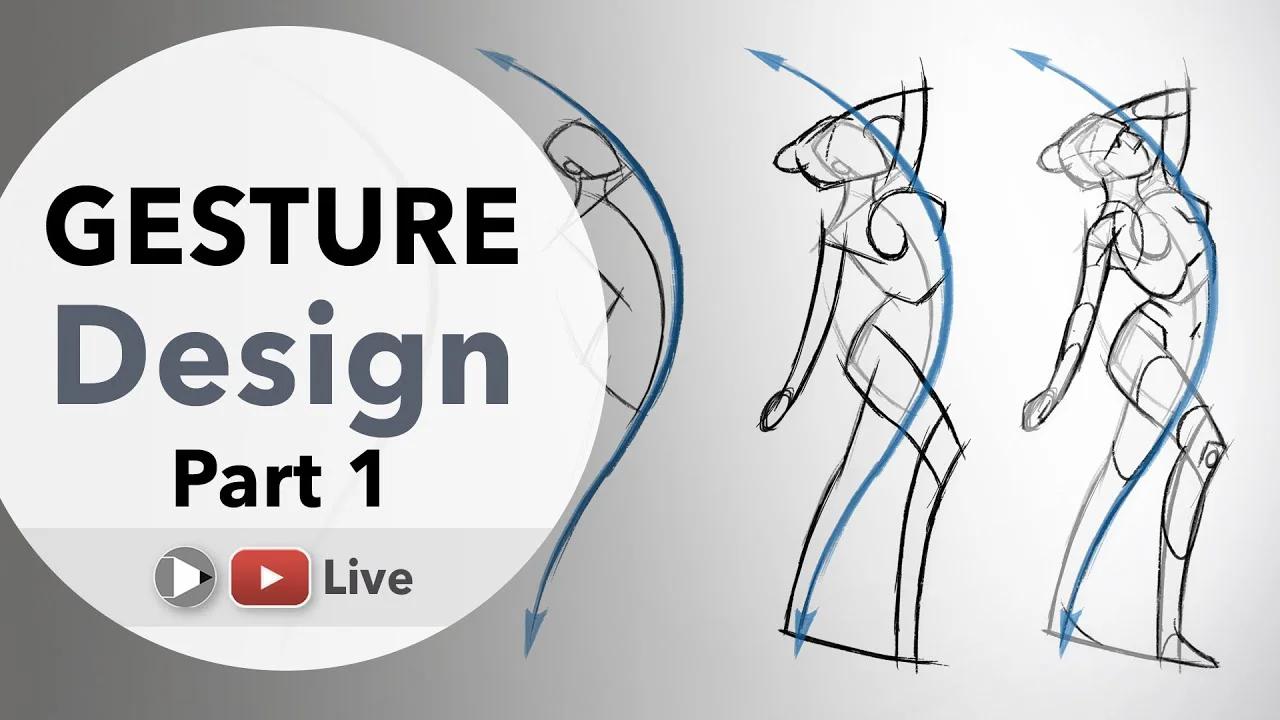 How to Draw Gesture: Action and Eye-flow