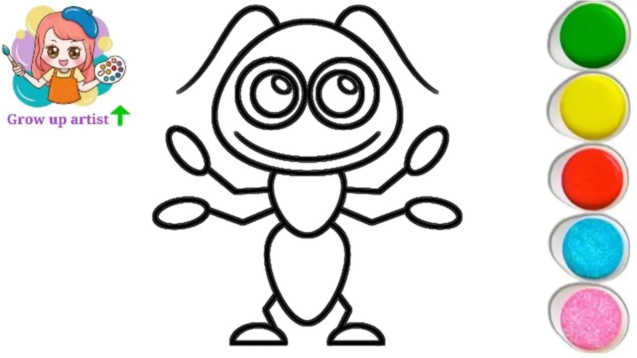 Step By Step Guide To Drawing A Cartoon Ant For Beginners