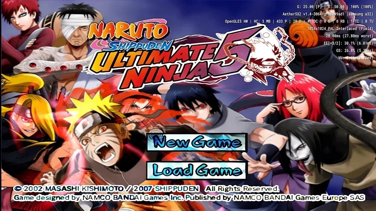 🤩 [NOVO MOD] NARUTO SHIPPUDEN ULTIMATE NINJA 5 PARA (PS2)