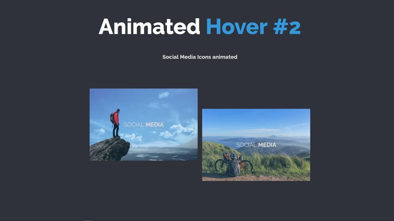 Animated Image to Icons on hover -CSS & HTML only