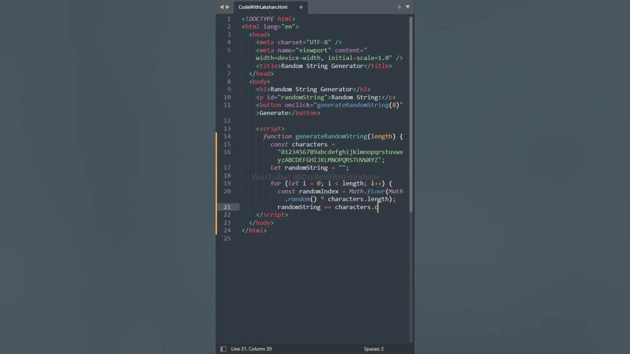 Random String Generator