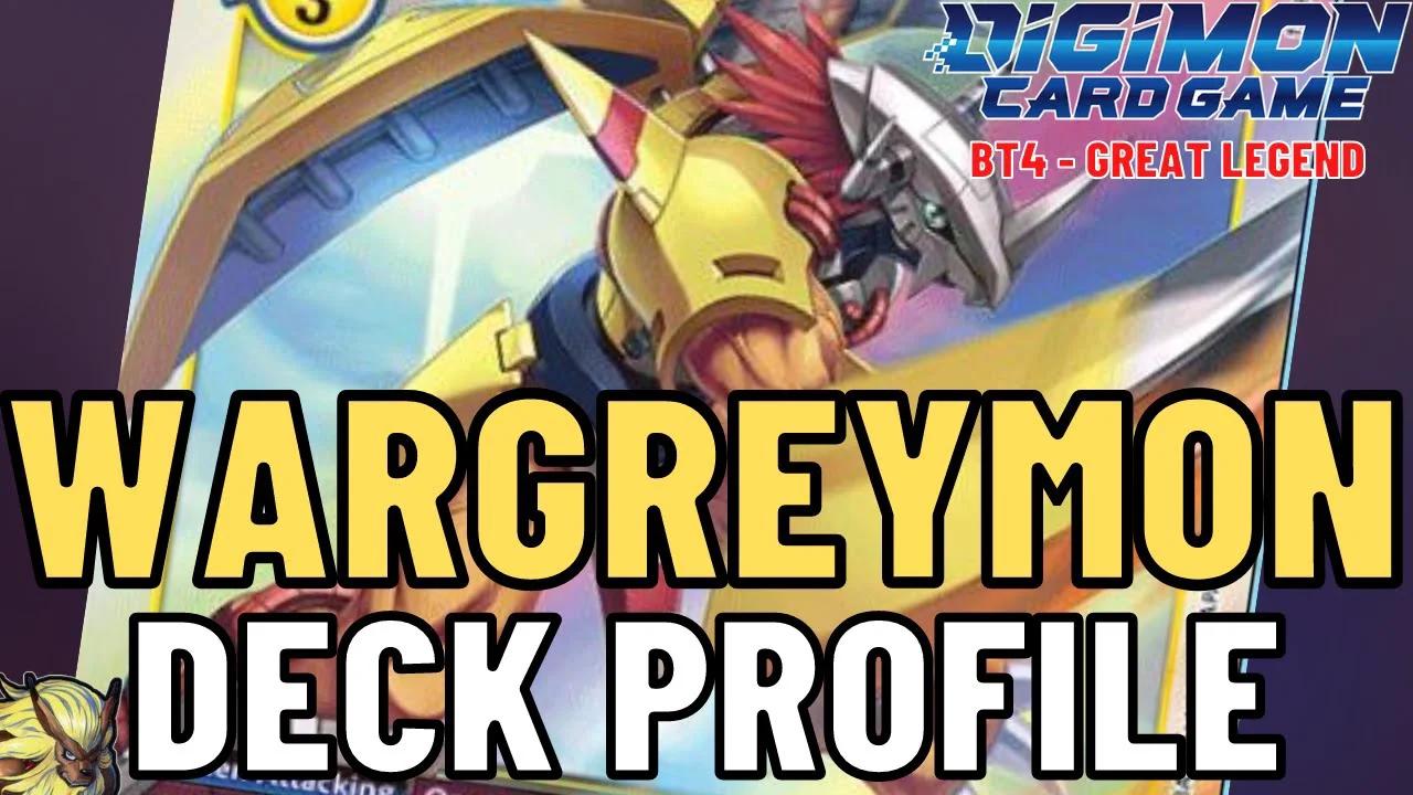 Digimon TCG BT4 Competitive Yellow Wargreymon Deck Profile || Great ...