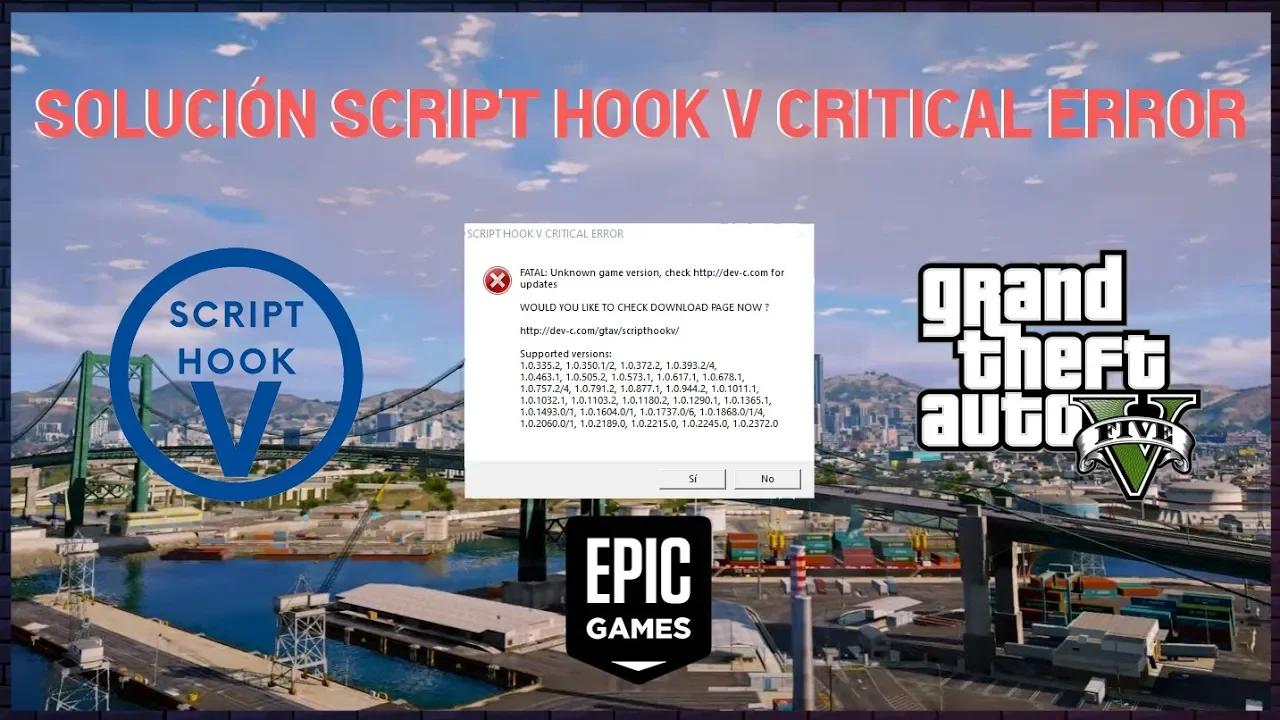 Solucionar error Script Hook V critical error de GTA 5 · Diciembre 2021 ...