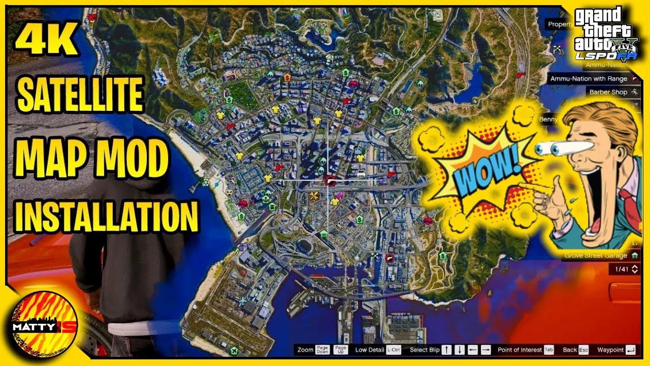 How To Install 4k Satellite Map | LSPDFR | GTA5