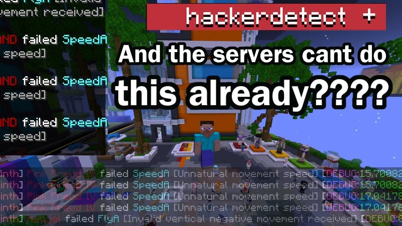 A Minecraft Bedrock hacked client that Can Detect Hackers???
