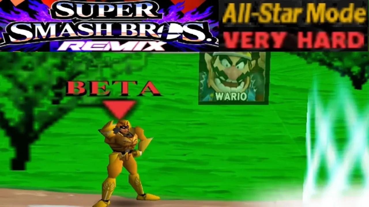 Smash Remix HD Textures Gameplay - All Star Mode Captain Falcon (VERY HARD)