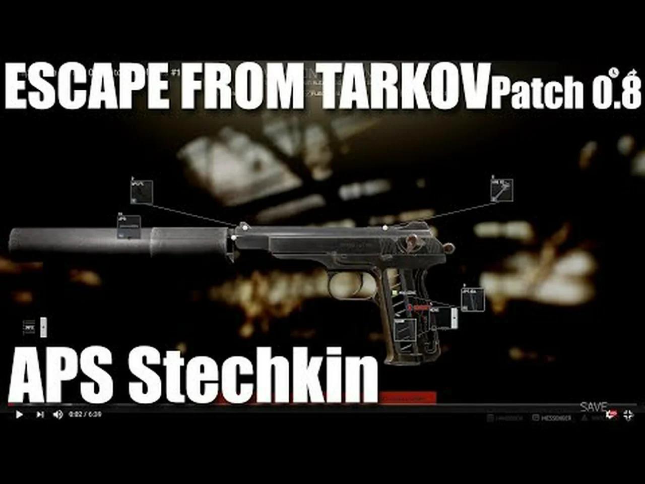Waffen Analyse: Escape from Tarkov 0.8 Patch #1 - APS Stechkin & APB ...