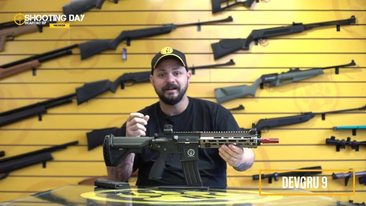 REVIEW RIFLE DE AIRSOFT ELÉTRICA DEVGRU 9 - ROSSI