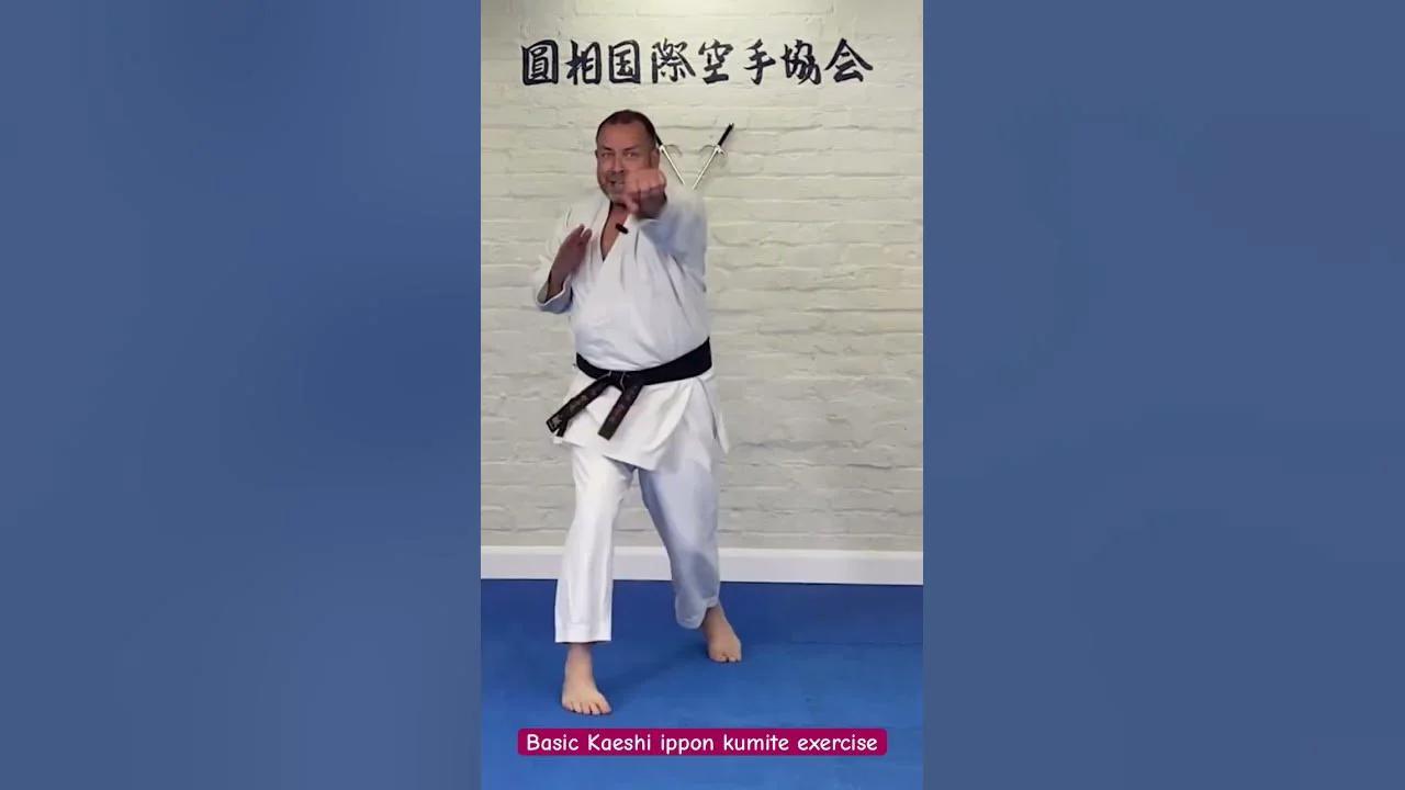 A basic shotokan karate kaeshi ippon kumite exercise #shotokan # ...