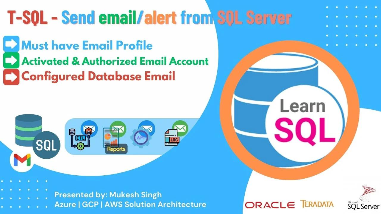 TSQL - Sending Email in HTML Table Format in SQL Server TSQL - Sending Email in HTML Table Format in SQL Server