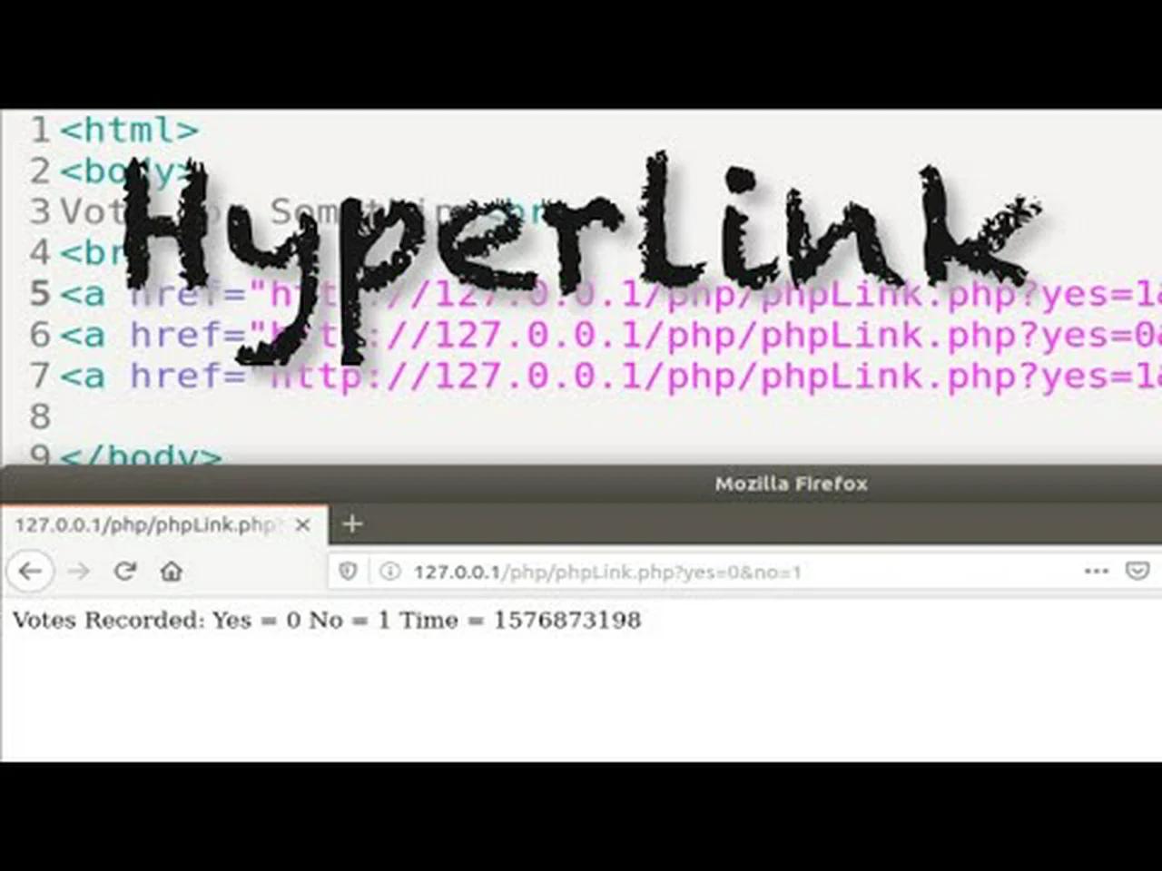 Mysql Insert Records With Html Hyperlinks And Php Get