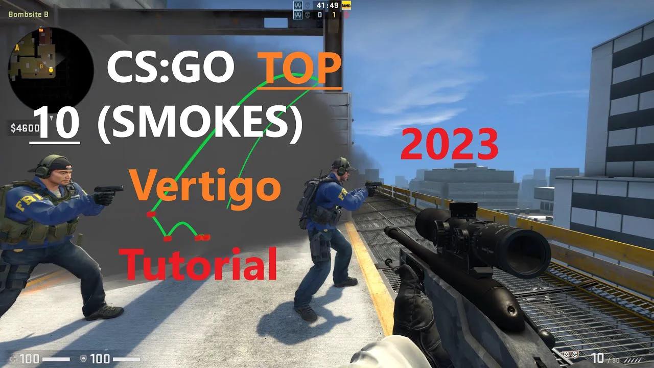 10 Ultimate smokes for Vertigo | CS:GO (Guide) 2023 | Step-by-step tutorial