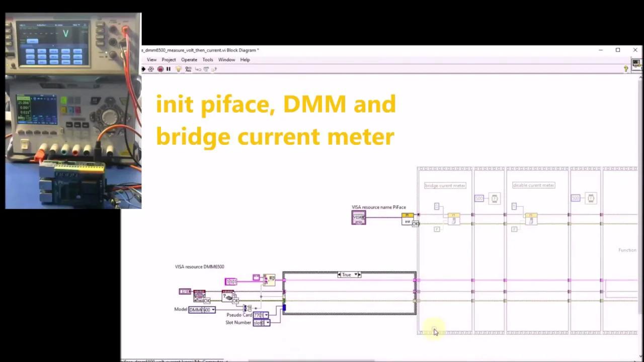 Labview With Raspberry Pi Piface And Keithley Dmm6500 Talk Scpi To A Pi