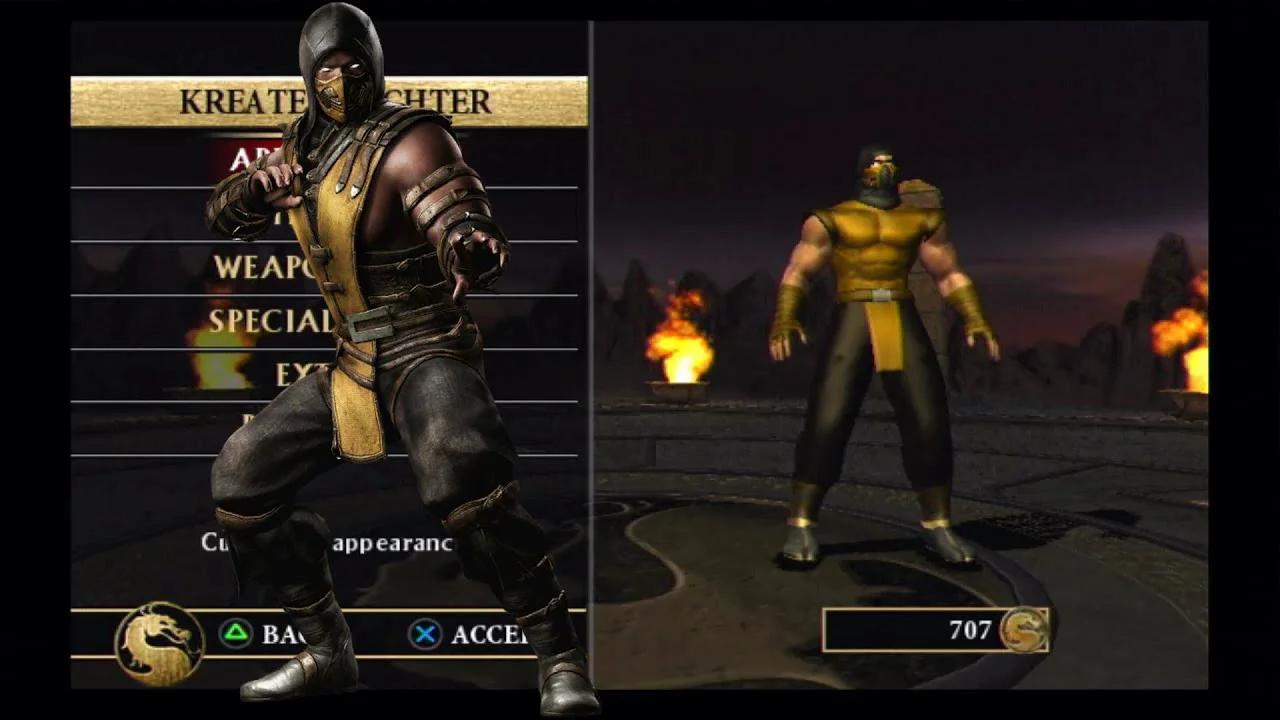 Creating Scorpion (MKX/XL) - Mortal Kombat Armageddon (PS2) No ...