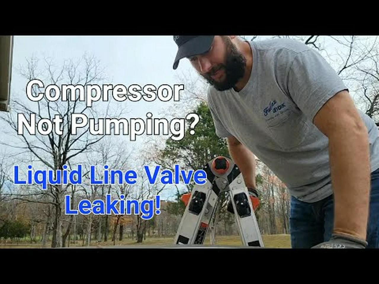 Replacing Bad Compressor and Leaking Liquid Line Valve
