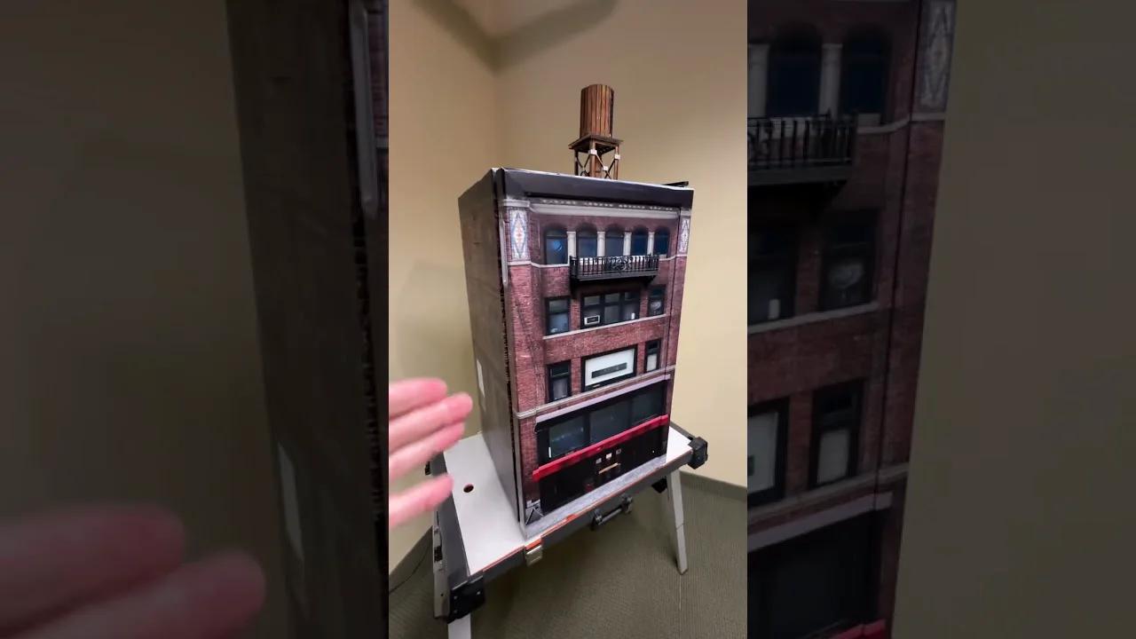 Custom Mini fridge that looks like a building. Added the 234 Building ...