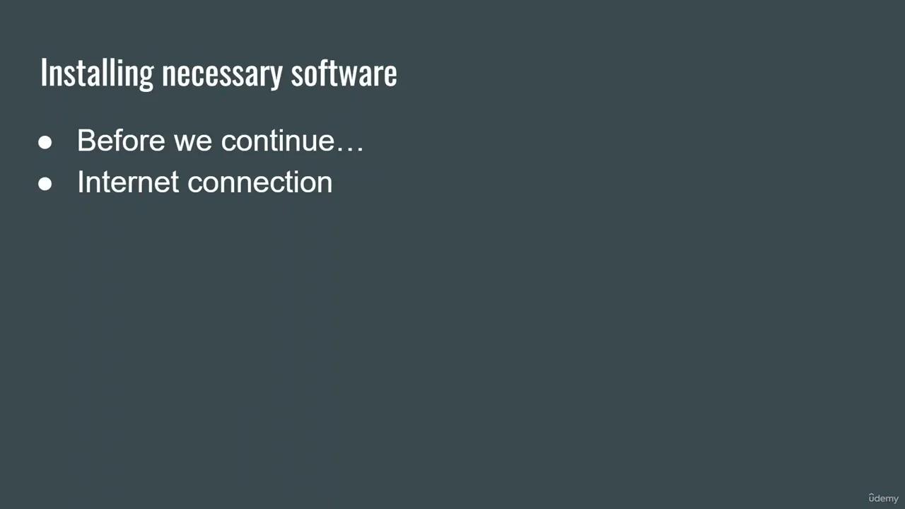 03 - Installing necessary software and packages