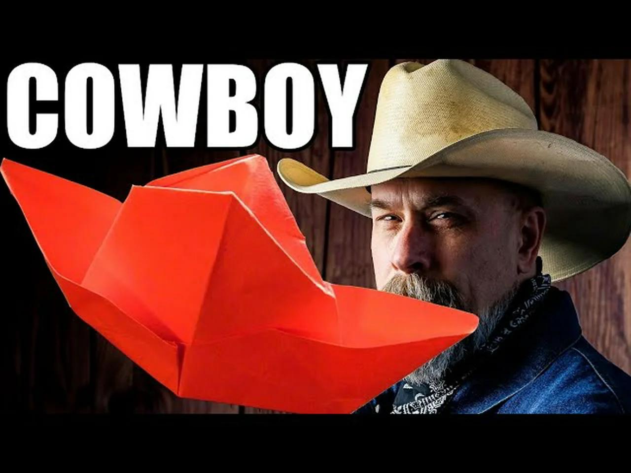 Como hacer tu propio Sombrero vaquero de papel | Origami Facil