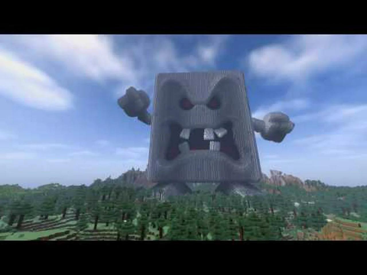 Minecraft Whomp Build - Mario