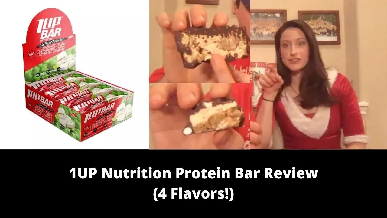 1UP Nutrition Protein Bar Review 4 Flavors!