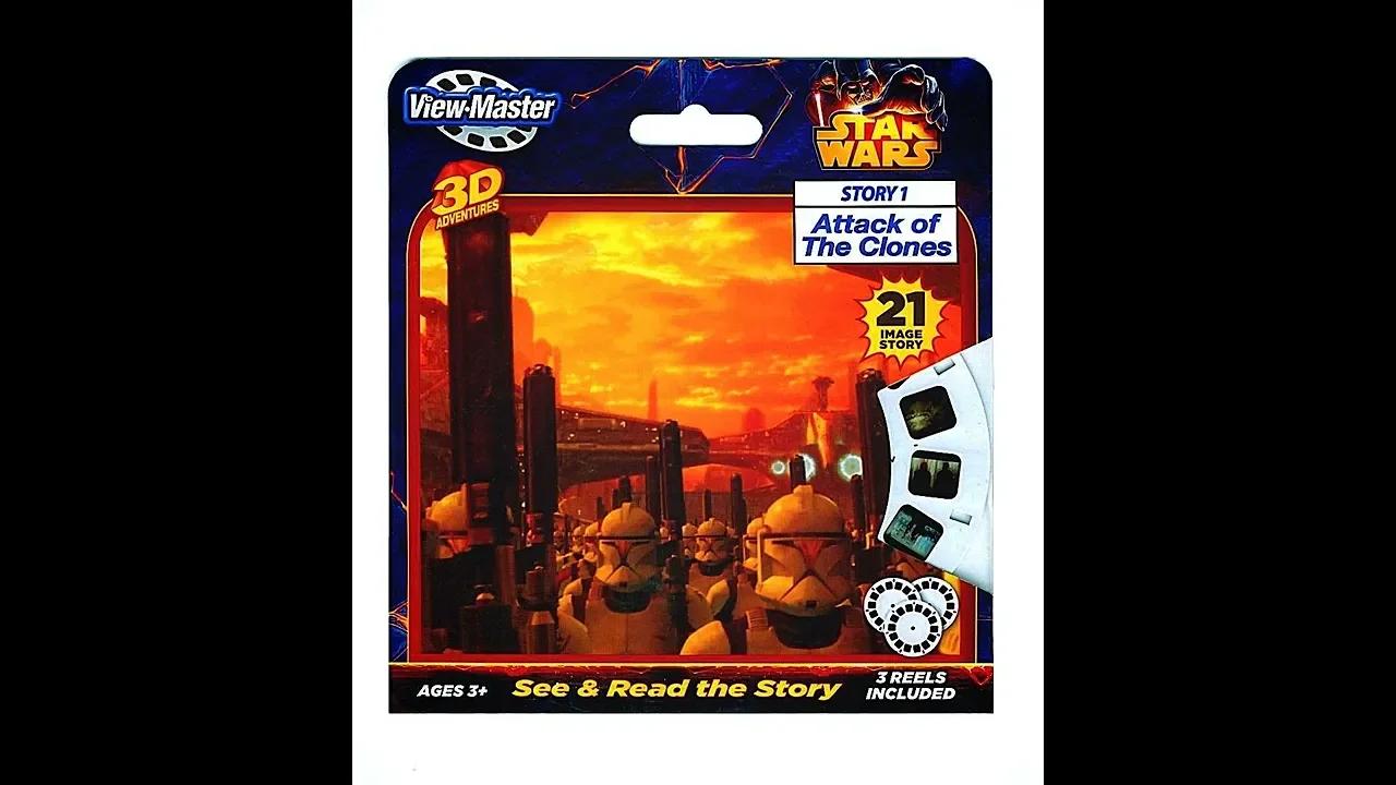 VIEW-MASTER reading of "STAR WARS STORY 1: ATTACK OF THE CLONES" 3D ...