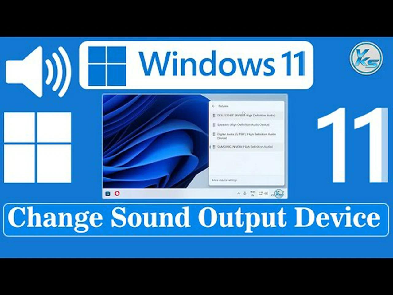 How To Change Sound Output Device in Windows 11 (Speakers, Headphones ...