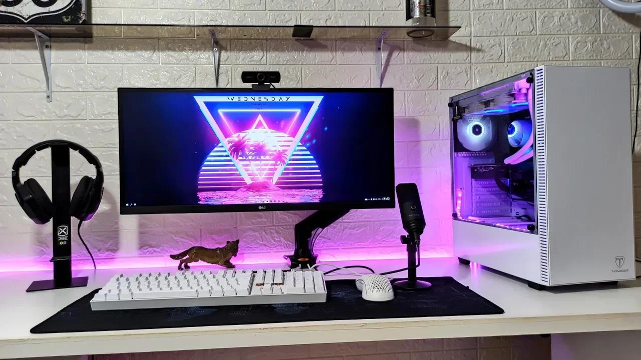 Meu SETUP GAMER Branco - atualizado JANEIRO/2023