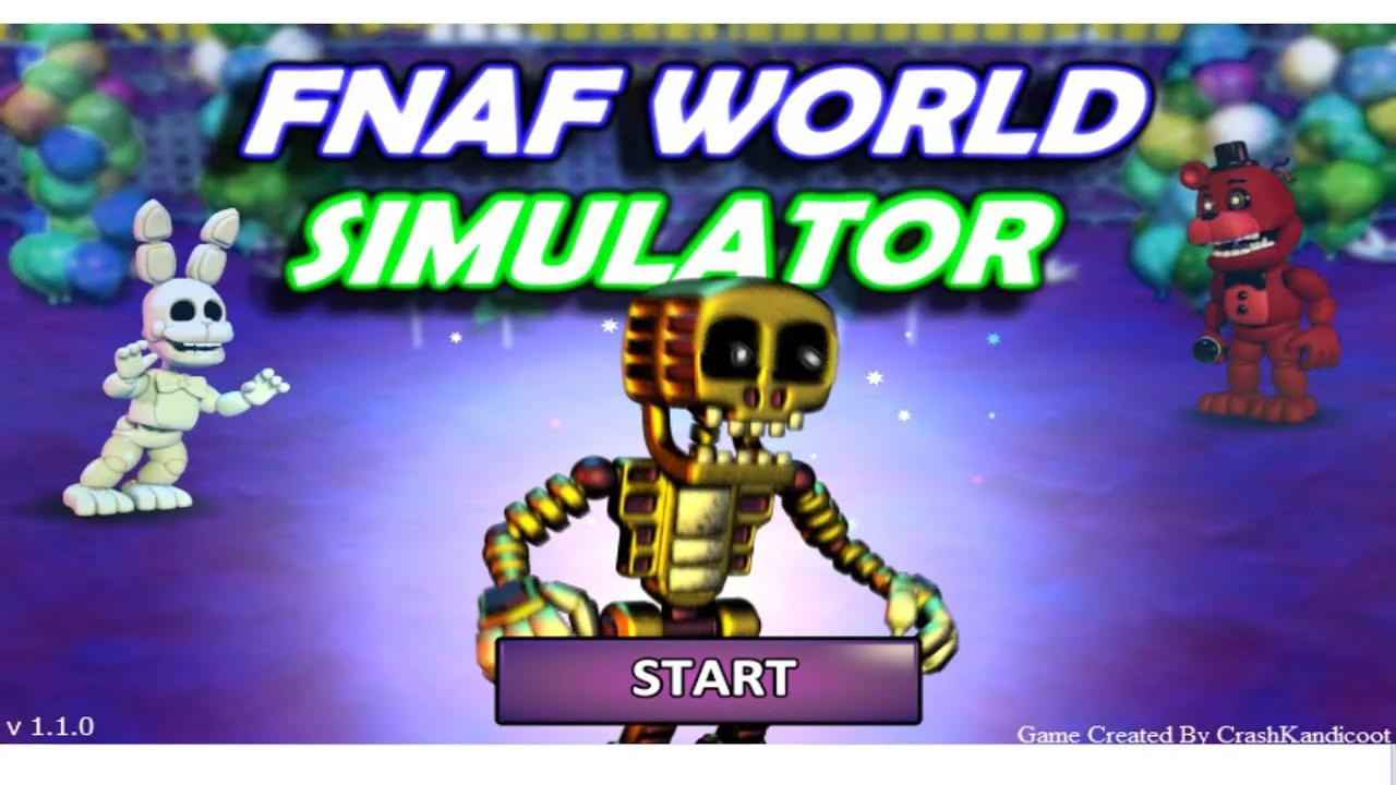 FNAF World Simulator - Rainbear battle without cheats