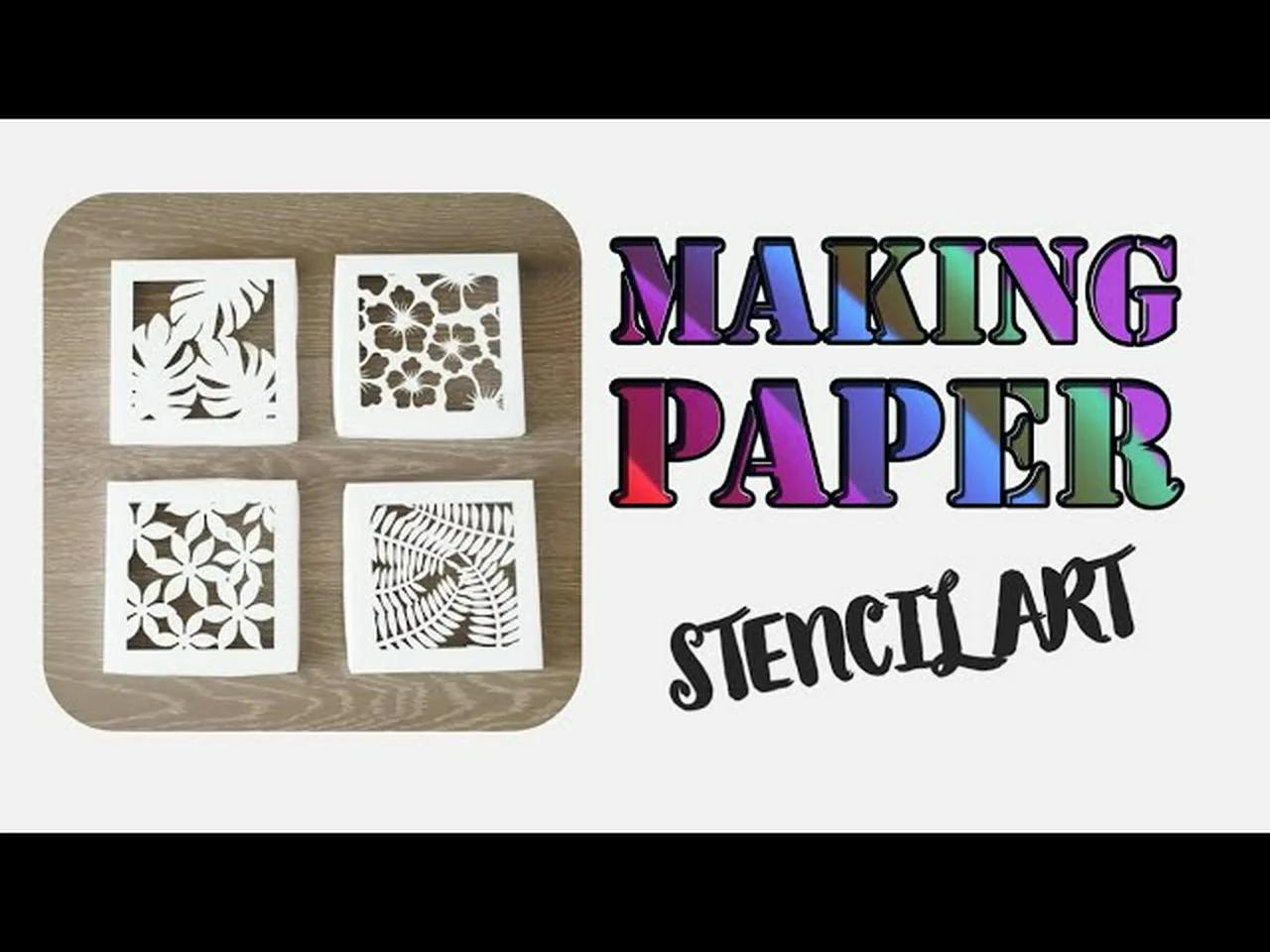 How To Make Making Paper Stencils Cutout Art Easy Art At Home